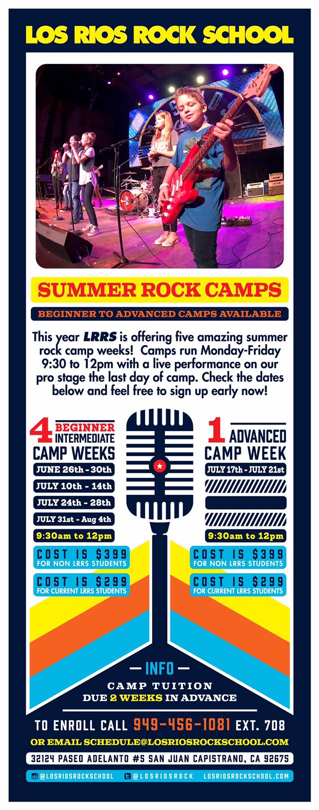 Los Rios Rock School – summer camp